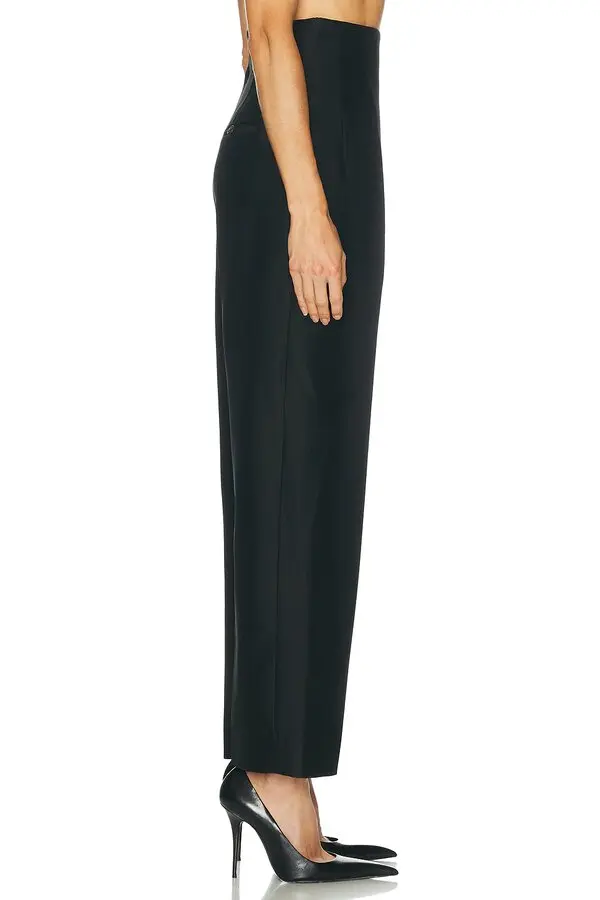 Khaite Somera Wide-leg Wool Silk Trousers