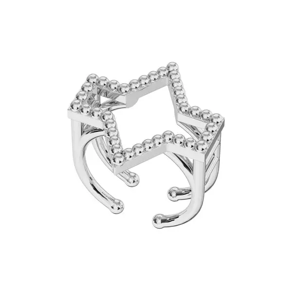 LINDA FIORE Starlite Ring - Silver