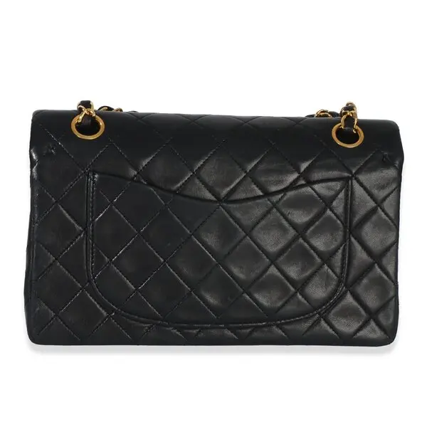 Chanel Vintage 24k Quilted Lambskin Classic Double Flap Bag