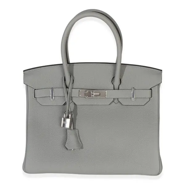 Hermès Togo Birkin 30 Phw - Gray