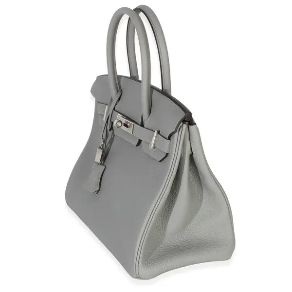 Hermès Togo Birkin 30 Phw - Gray