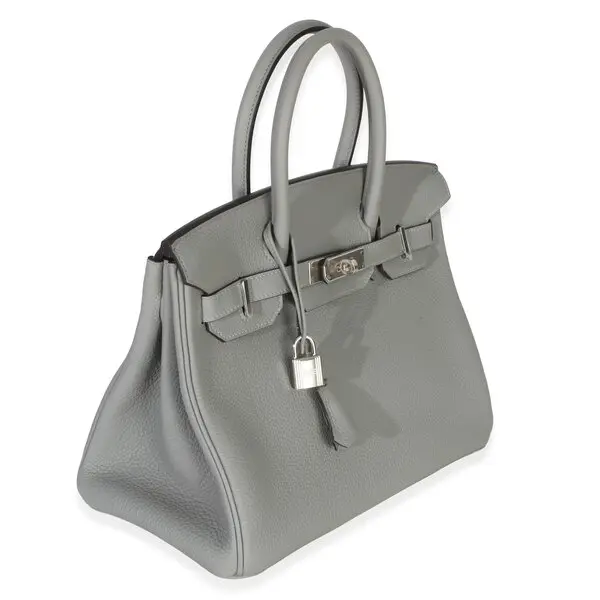 Hermès Togo Birkin 30 Phw - Gray