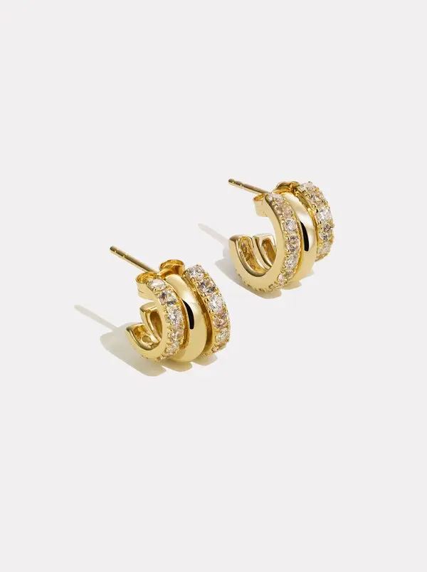 BY PARIAH Diamond And Earring Stack