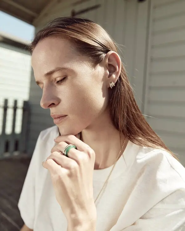 BY PARIAH Diamond And Earring Stack