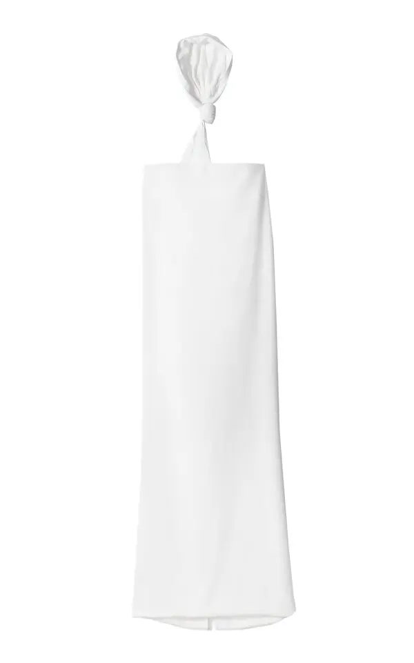 Jacquemus The Cala Strapless Maxi Dress - White