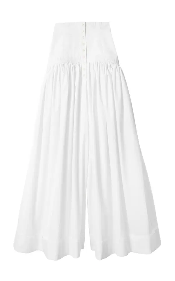 Jacquemus Pleated Cotton Wide-leg Pants