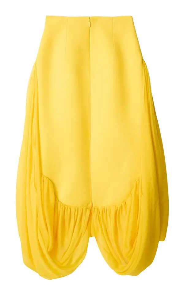 Jacquemus The Alta Bubble Hem Midi Skirt