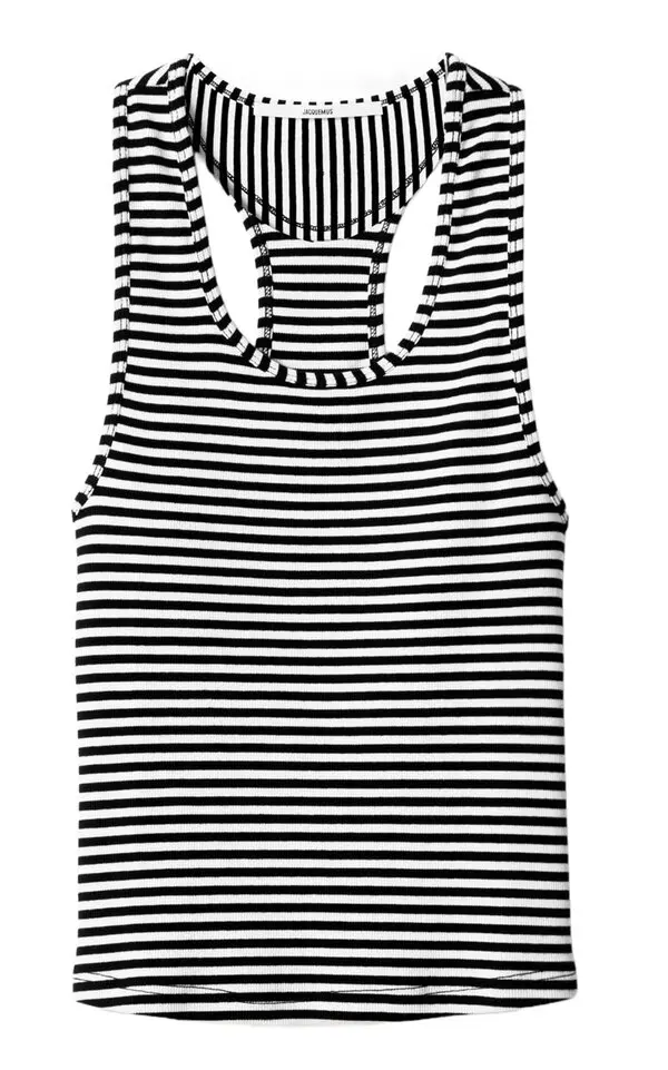 Jacquemus The Marcela Striped Cotton-blend Tank Top