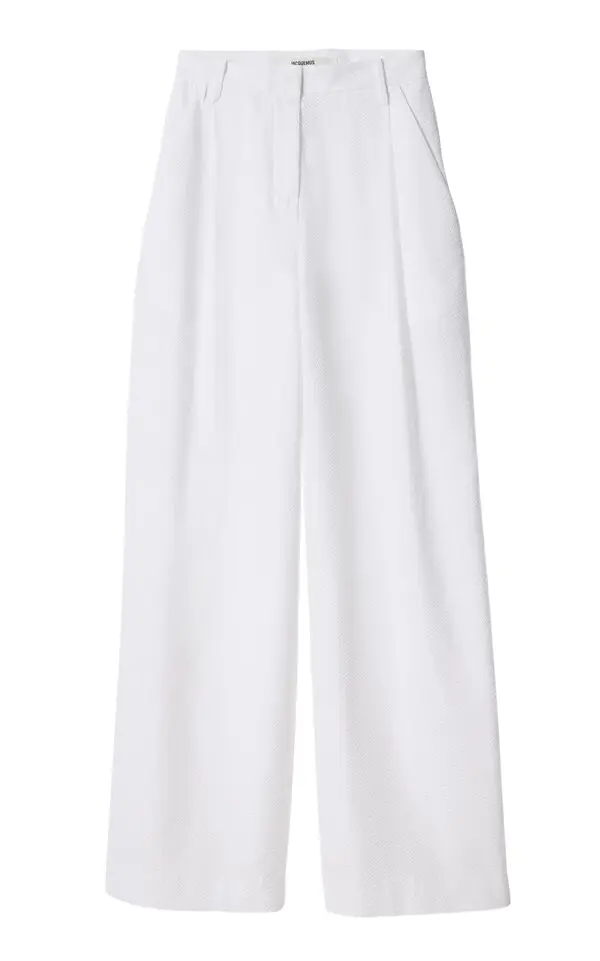 Jacquemus The Colombe Mid-rise Cotton Wide-leg Pants