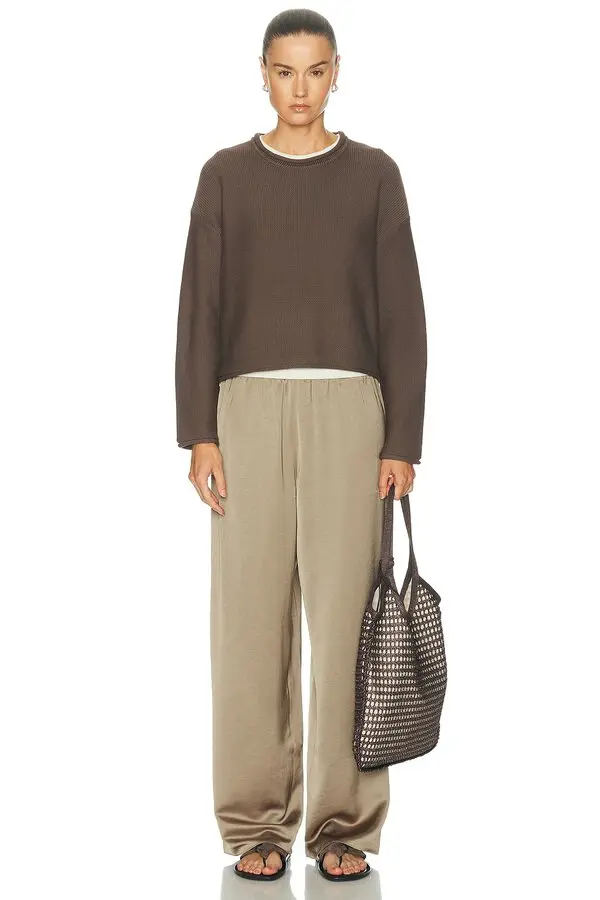 LESET Mae Crewneck Sweater - Mink