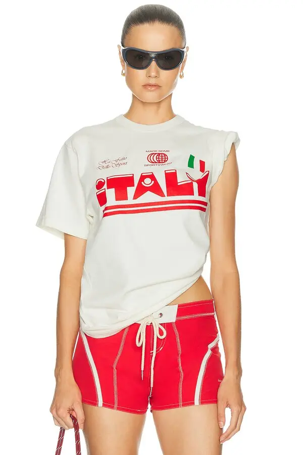 MADE SOME SPORTSWEAR Italy Tee In White