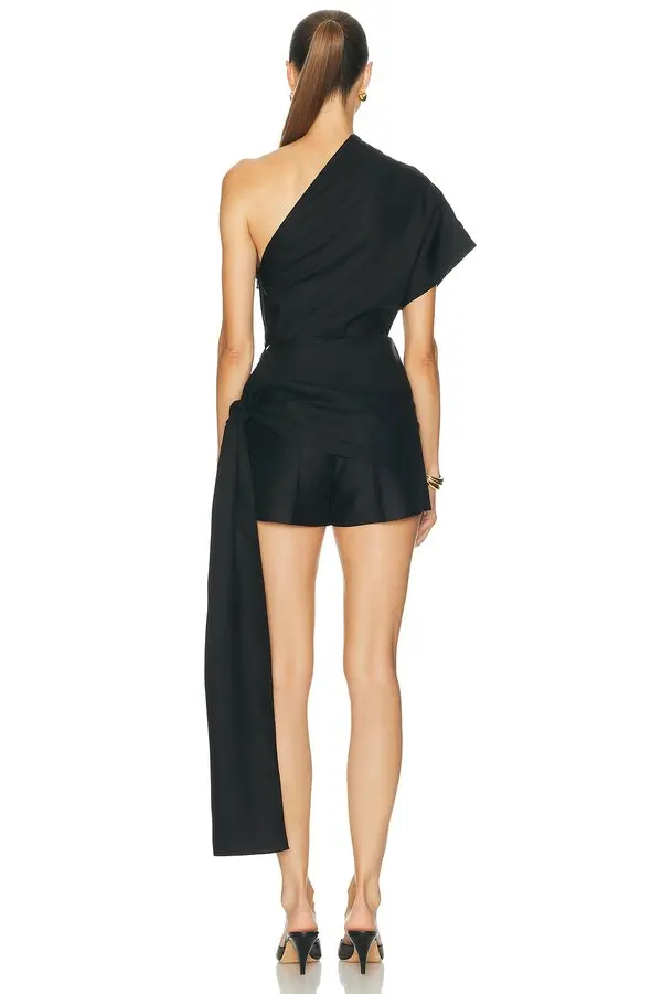HEIRLOME Marianne One-shoulder Crepe Top