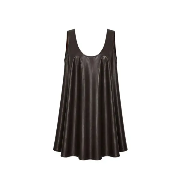 OSCARMORRIS Muse Faux Leather Top