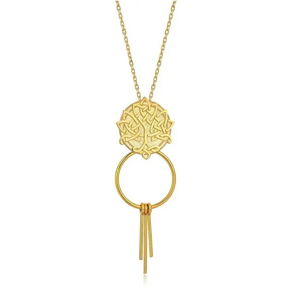 NOWART JEWELRY Viking Tree Of Life Necklace - Gold