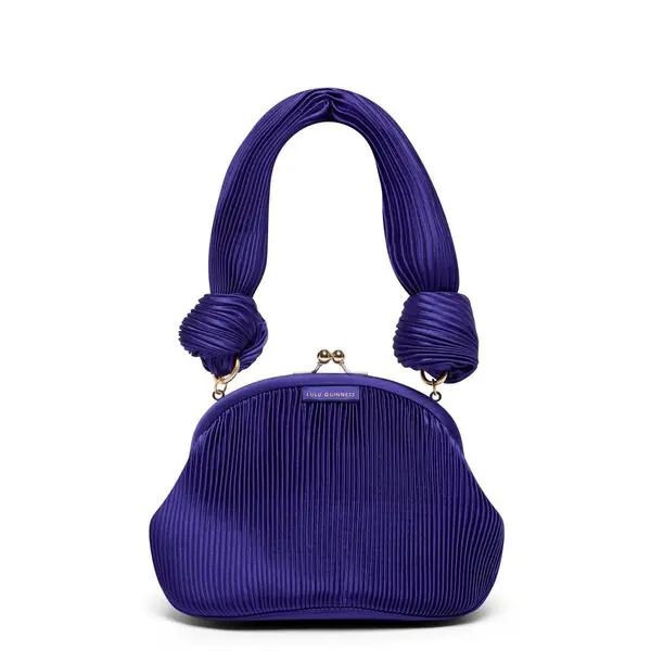 Lulu Guinness Satin Plisse Lois Bag - Purple
