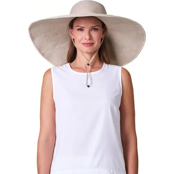 Coolibar Shelby Ultra Wide Sun Hat - Tan