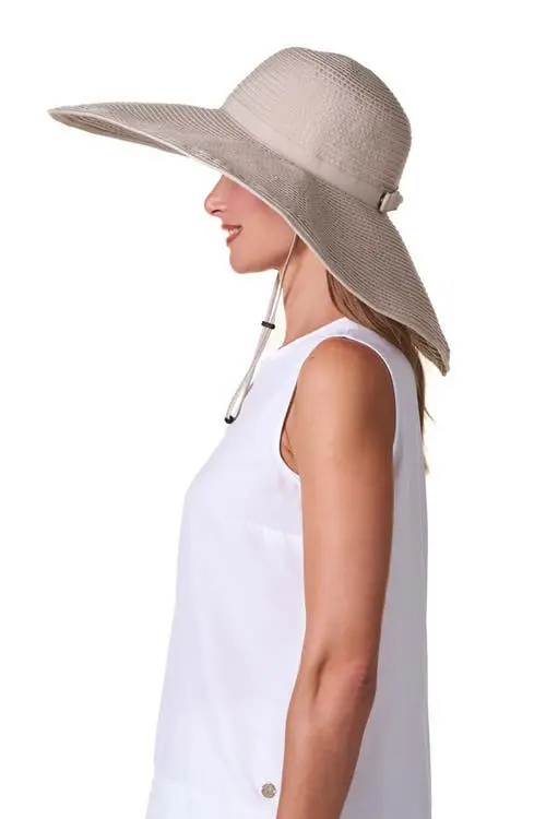 Coolibar Shelby Ultra Wide Sun Hat - Tan