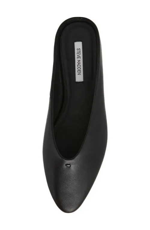 Steve Madden Sherman Mule - Black Leather
