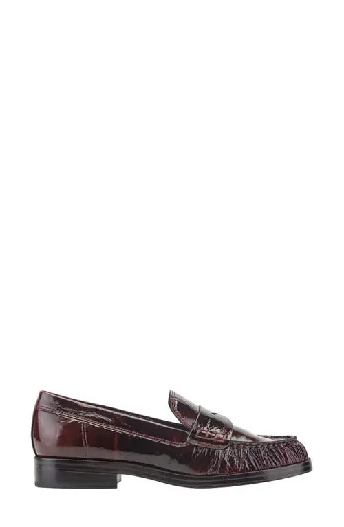 Marc Fisher Nell Penny Loafer - Dark Red