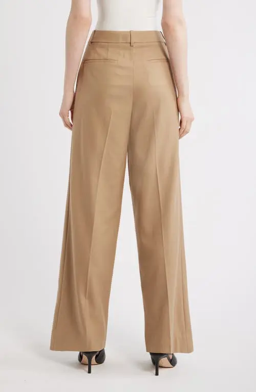 Theory Mid Rise Wide Leg Pants - New Camel