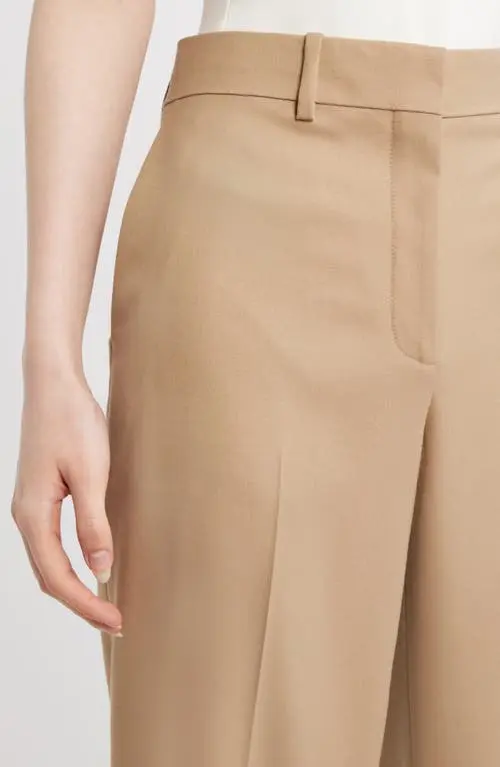 Theory Mid Rise Wide Leg Pants - New Camel