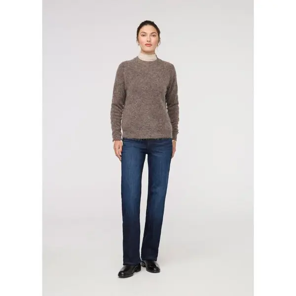 DUER Tech Fleece Denim High Rise Straight - Dark-indigo
