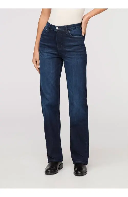 DUER High-rise Straight Leg Tech Fleece Denim Jeans