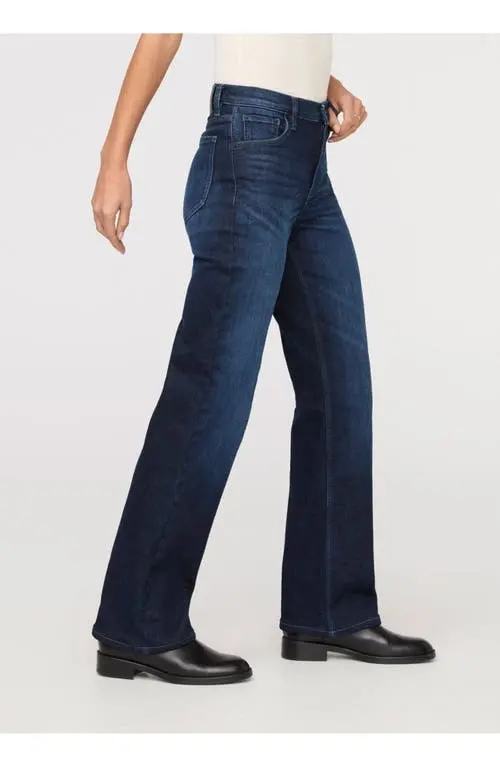 DUER High-rise Straight Leg Tech Fleece Denim Jeans
