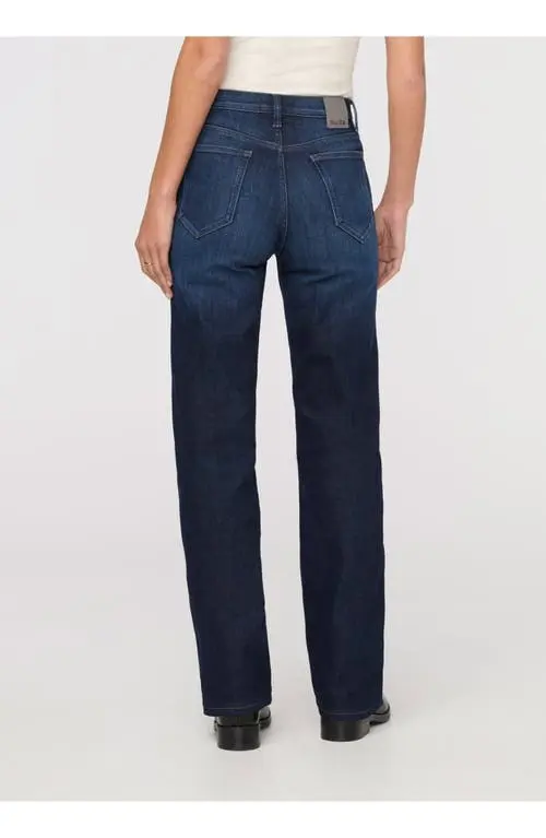 DUER High-rise Straight Leg Tech Fleece Denim Jeans