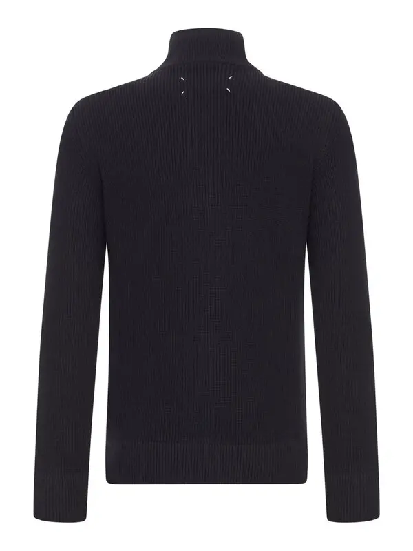 MAISON MARGIELA Jersey Knit Cardigan With Zip