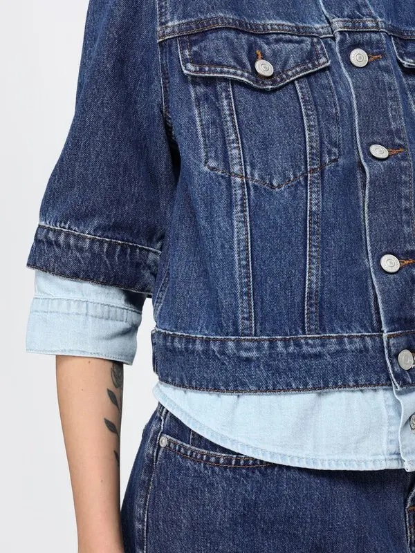 7 For All Mankind Short Sleeve Denim Jacket