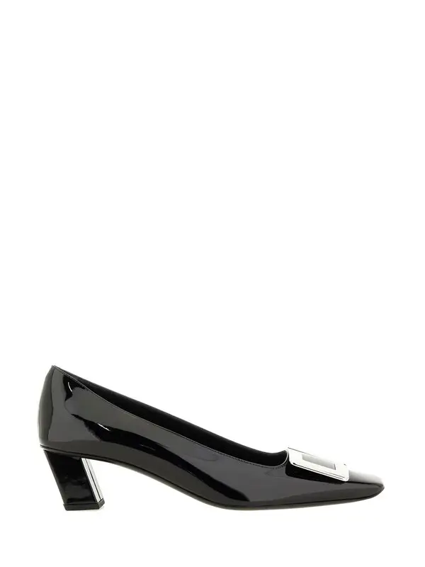 ROGER VIVIER Belle Vivier Patent Leather Pumps - Black