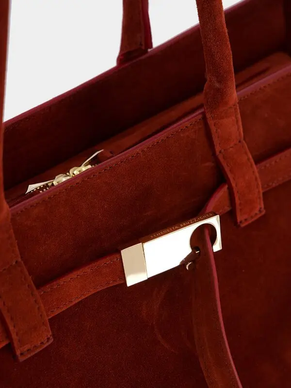 Benedetta Bruzziches Suede Shoulder Bag