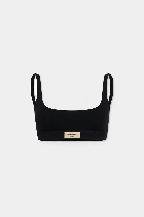 Dsquared2 Modal Jersey Bralette - Black