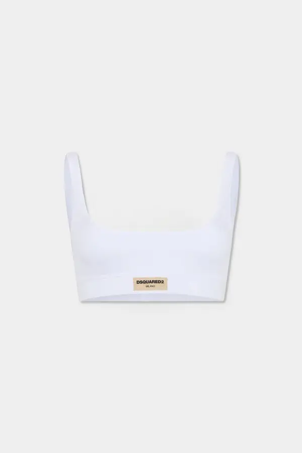 Dsquared2 Modal Jersey Bralette - White