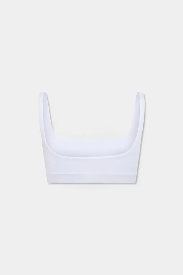 Dsquared2 Modal Jersey Bralette - White