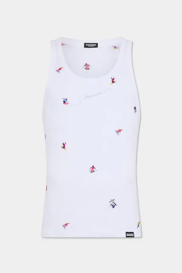 Dsquared2 Snowy Dream Tank Top - White