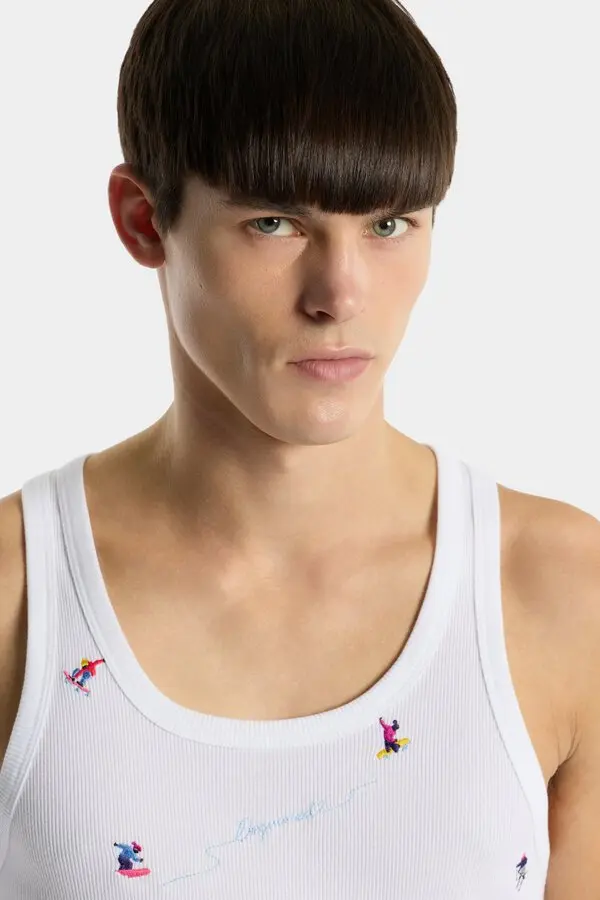 Dsquared2 Snowy Dream Tank Top - White