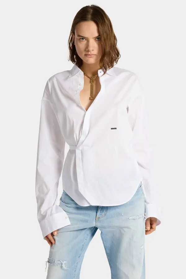 Dsquared2 Wrap Shirt - White