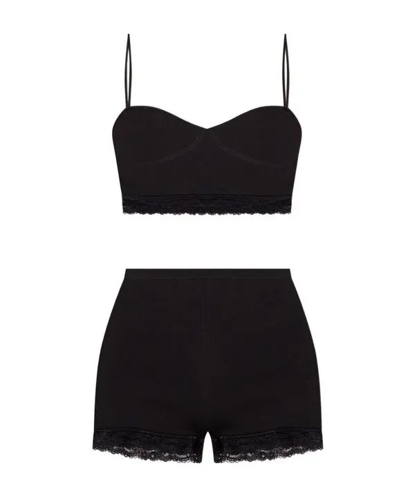 Red Valentino Logo Embroidery Set