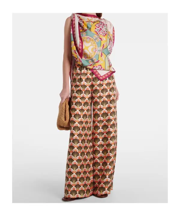La DoubleJ Florette Placée Asymmetric Silk Twill Top