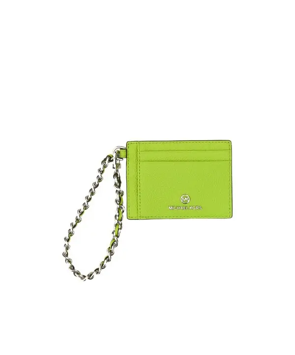 Michael Kors Logo Plaque Card Holder - Green