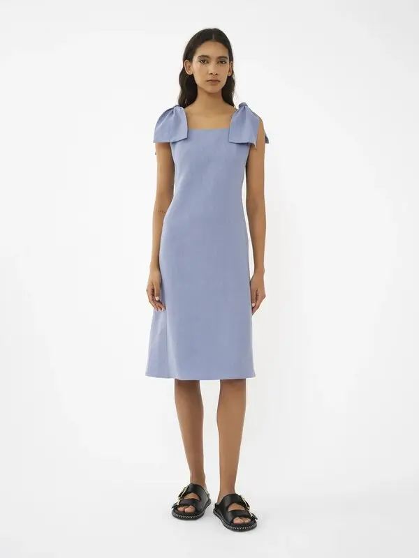 Chloé Bow-detailed Sleeveless Dress