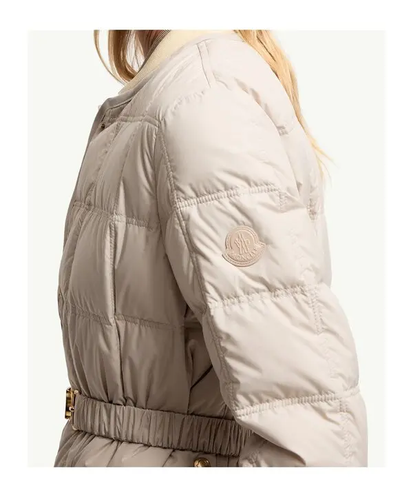 Moncler Cygnes Belted Short Down Jacket