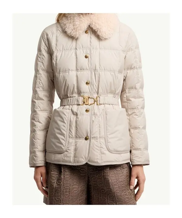Moncler Cygnes Logo Patch Padded Jacket