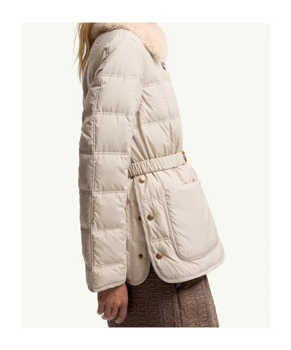 Moncler Cygnes Logo Patch Padded Jacket