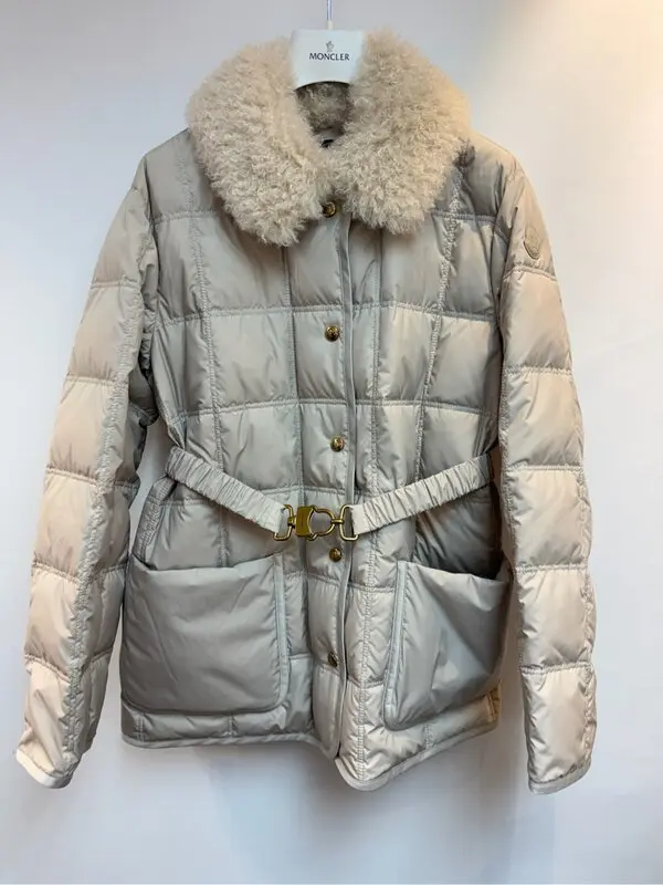 Moncler Cygnes Logo Patch Padded Jacket