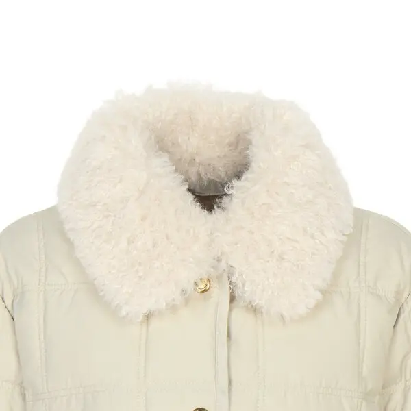 Moncler Cygnes Logo Patch Padded Jacket