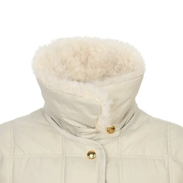 Moncler Cygnes Logo Patch Padded Jacket