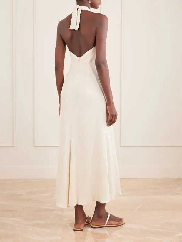 Johanna Ortiz Light Heart' Gauze Halterneck Maxi Dress